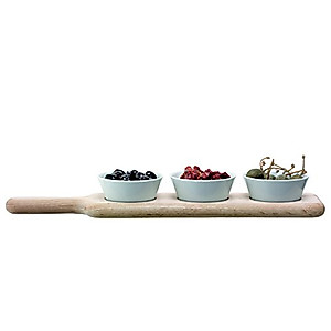 LSA PX04 Paddle Bowl Set & Oak Paddle L15.75in W3.5in