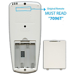 Anderic Replacement for Hampton Bay CHQ7096T with Fan Timer Key Thermostatic Remote Control for Hampton Bay Ceiling Fans (FCC ID: CHQ7096T, UC7096T, CHQ8BF7096T, CHQ8BT7096T) - Ivory - RR7096T