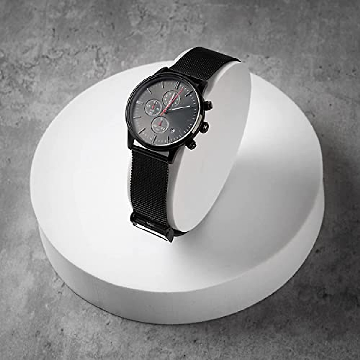 Goshoot 6 Pcs Product Photography Props Cube, Foam Solid Blocks Geometric Shapes for Jewelry, Makeup and Accessories Modeling and Decoration - White