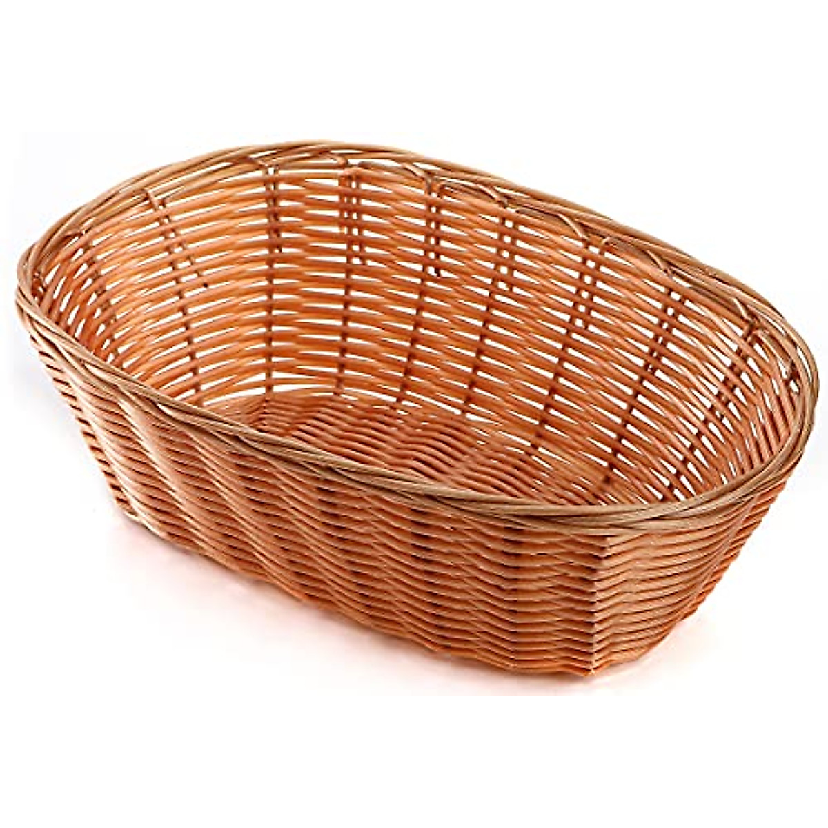 Yesland 12 Pack Plastic Oval Basket Small Gift Baskets, Food Storage Basket & Fruit Basket, 10 x 5.8 x 2.75 Inches Bread Basket Bin for Kitchen, Restaurant, Centerpiece Display, Christmas Gifts