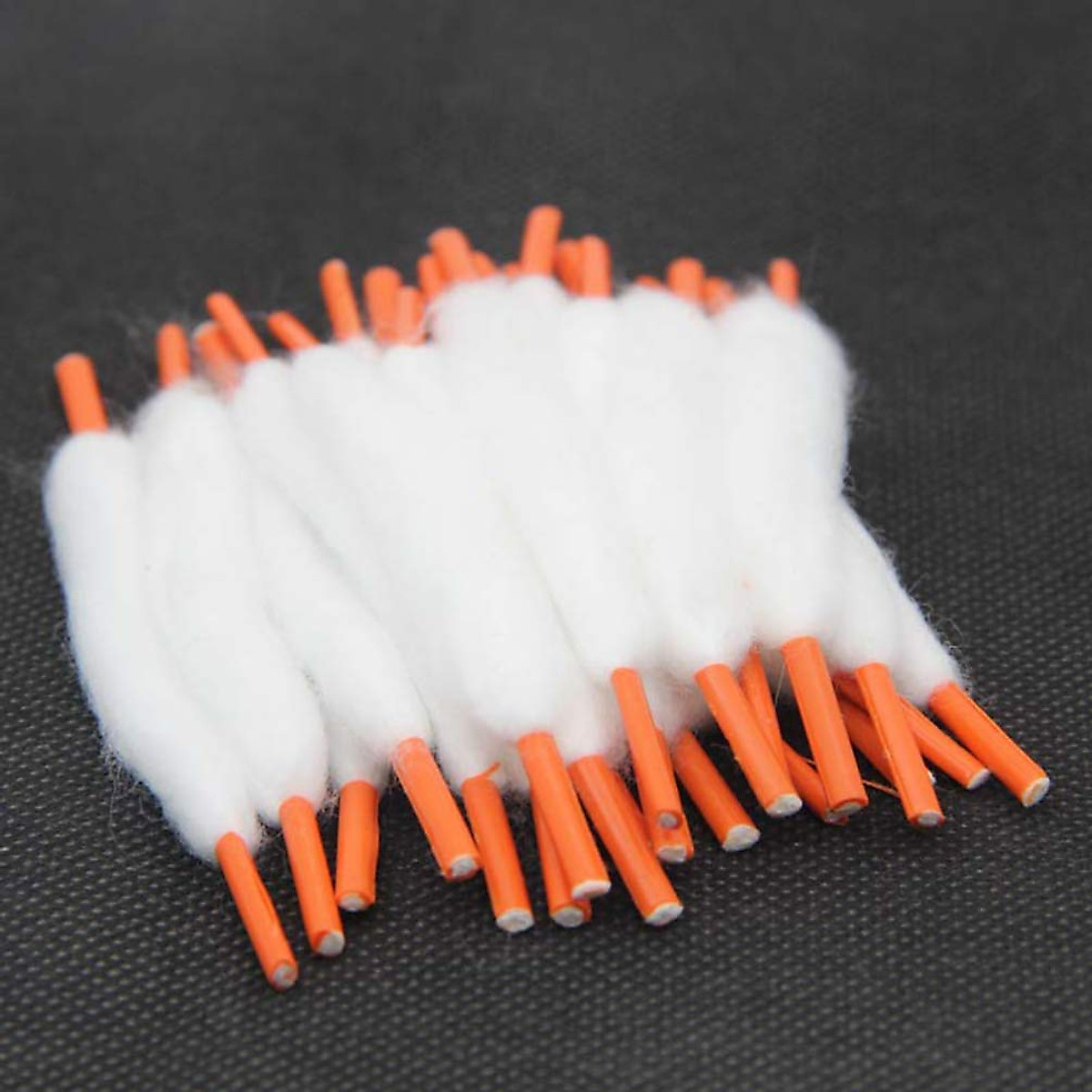 Beavorty 40PCS Organic Shoelace Cotton Sticks Japanese Organic Doctor Shoelaces Cotton Coil Clouds Shoelace Style Cotton Threads Wick