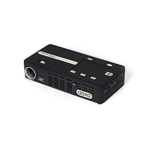 AAXA P4-X Android Wireless Smart Pico Projector, Built-in 90 Minute Battery & Touchpad, Office Viewer, Wi-Fi & Bluetooth, Android 5.1 OS, 175 Lumens, black
