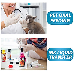 20ml Syringe for Liquid, Oral, Scientific Labs, Measurement, Dispensing, with Cap- 3 Pack 20ml Syringes