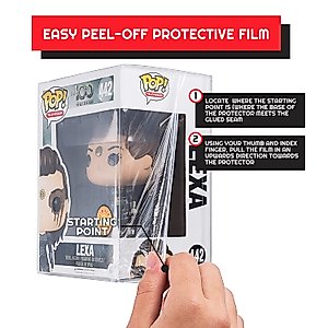 20 Pack Funko Pop Protector Display Case - Soft Plastic Protective Box Case to Keep Your Collection in Mint Condition - Showcase Your Collection with Durable, Clear Protectors
