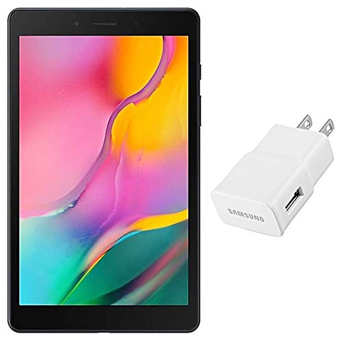 Samsung Galaxy Tab A 8.0" (2019, WiFi + Cellular) 32GB, 5100mAh Battery, 4G LTE Tablet & Phone (Makes Calls) GSM Unlocked SM-T295, International Model (Black)