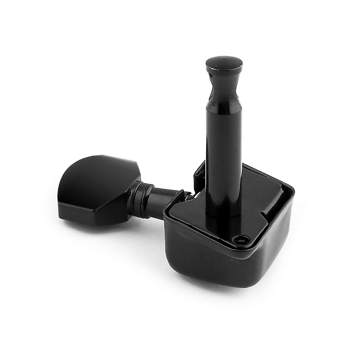 Holmer Guitar String Tuning Pegs Semiclosed Machine Heads Tuners Tuning Keys 3 Left 3 Right for Acoustic Guitar or Electric Guitar Black.