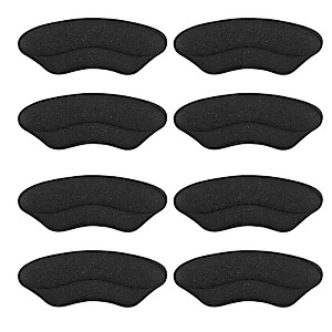 Makryn Foam Heel Pads for Shoe That are Too Big Inserts Heel Grips, Back of Heel Cushions Protectors Liner Heel Slip Pads,Blisters,Shoe Filler for Loose Shoe (Black)