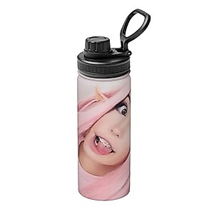 Eevikion Belle Artist Delphine Stainless Steel Insulated Tumbler Sports Water Bottle Hot and Cold Travel Cup 18oz