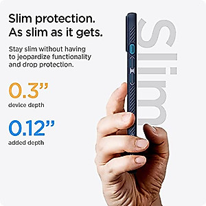 Spigen Liquid Air Armor Designed for iPhone 13 Case (2021) - Navy Blue