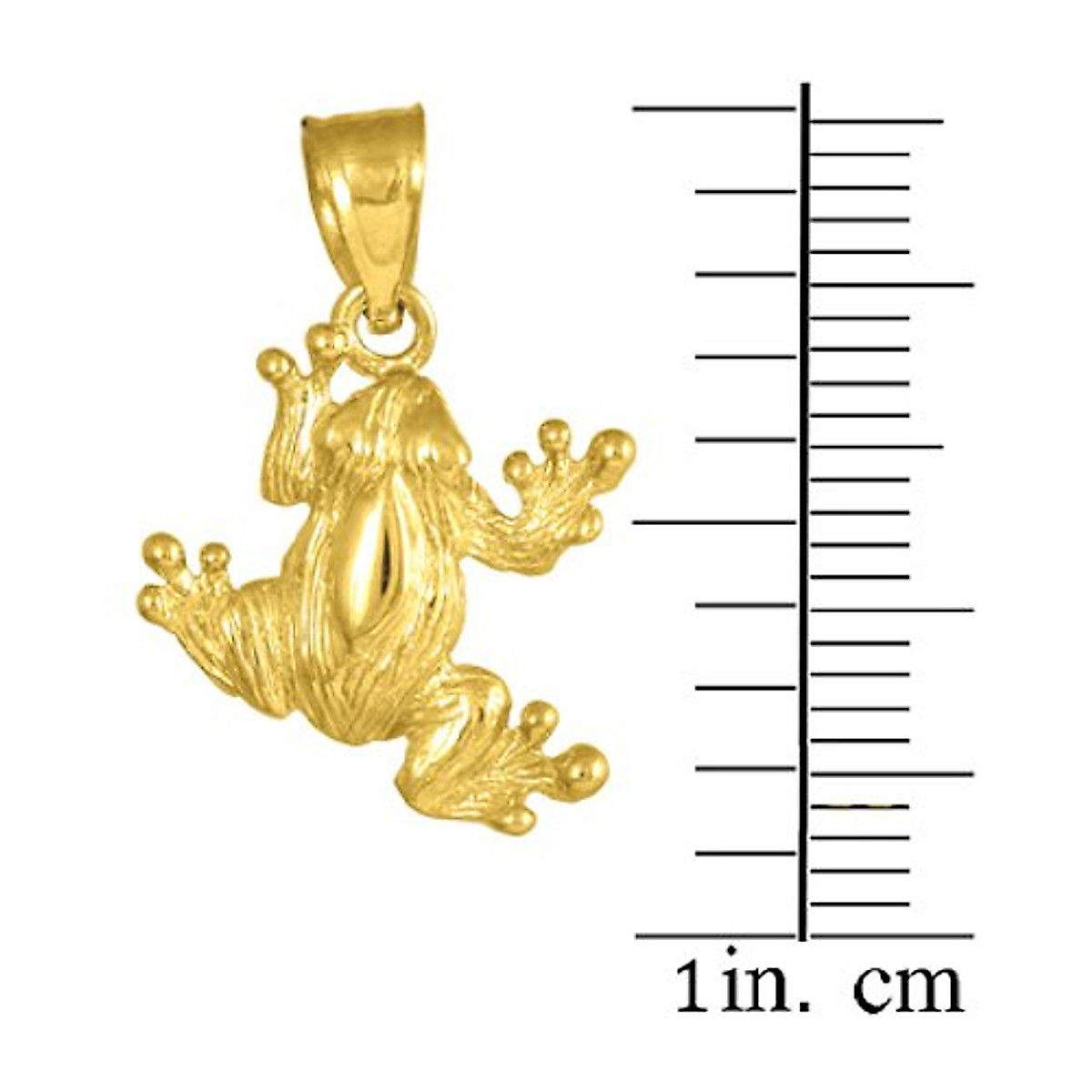 Animal Kingdom 10k Gold Frog Charm Pendant