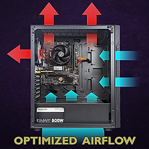 Cobratype Canebrake Gaming PC - AMD Ryzen 5 5600G, AMD Radeon Vega 7 Graphics, 16GB DDR4 RAM, 512GB NVMe, Windows 11 - Gaming Desktop