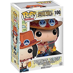 POP One Piece - Portgas D. Ace Funko Pop! Vinyl Figure (Bundled with Compatible Pop Box Protector Case) Multicolor 3.75 inches