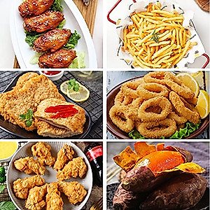 BYKITCHEN 8 inch Square Air Fryer Rack, Set of 3, Stackable Multi-Layer Stainless Steel Dehydrator Rack, Square Air Fryer Accessories for Cosori, Instant Vortex, Nuwave Air Fryer, Ninja Foodi Grill