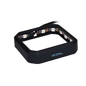 Alphacool 12942 Aurora XPX Digital RGB Frame - Black Modding Flexlights