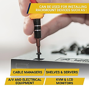 RackGold 10-32 Rack Screws 100 Pack-USA Made