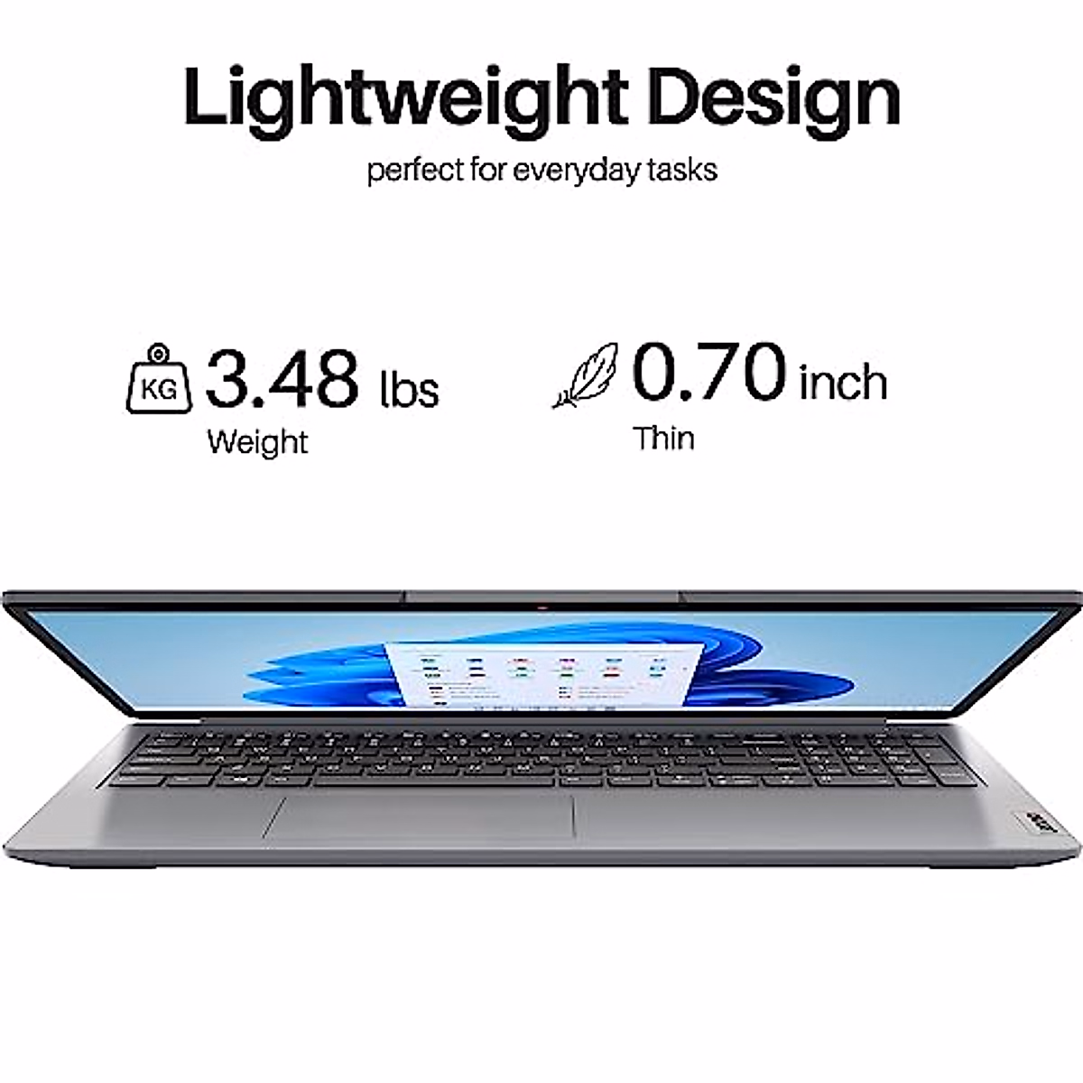 Lenovo IdeaPad 1 Laptop, 15.6" HD Screen, AMD Athlon Silver 7120U Processor, 4GB RAM, 256GB Storage(128GB SSD+128GB MSD), AMD Radeon Graphics, Wi-Fi, Bluetooth, Windows 11 Home in S Mode