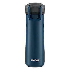 Contigo Jackson Chill 2.0 Vacuum-Insulated Stainless Steel Water Bottle, Secure Lid Technology for Leak-Proof Travel, Keeps Drinks Cold for 12 Hours, 20oz Blueberry