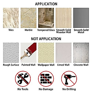 Anguang Shower Caddy Basket Shelf with Soap Holder, No Drilling Wall Mount Adhesive Bathroom Basket Shelves with Hooks, Rustproof 304 Stainless Steel Bathroom Kitchen Shower Storage Organizer -3Pack