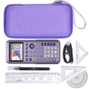 Khanka Hard Travel Case Replacement for Texas Instruments TI-83 Plus/TI-84 Plus/TI-84 Plus CE Color Graphing Calculator, Case Only (Infinitely Iris)