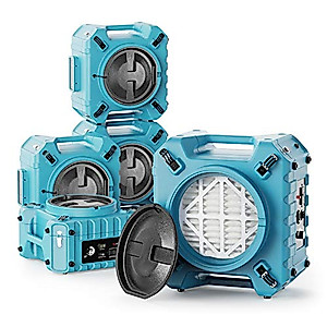 ALORAIR PureAiro HEPA Pro 870 Air Scrubber 3-Stage Filtration Negative Machine Air Scrubber | Professional Water Damage Restoration for Air Cleaner |（Pack of 5）