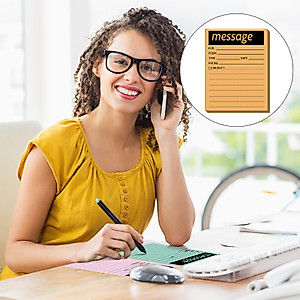 9 Pieces Telephone Message Sticky Notes Pads 4 x 5 Inch Assorted Neon Colors Sticky Notes Urgent Notes Self Stick Note Pads for Work Call, Office Supplies, 50 Sheets/Pack (Soft Colors)