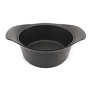 Sori Yanagi Nambu Ironware Deep Iron Pot Combining Simple Design and High Practicality, Made in Japan, Iron Lid and Handle Included, Induction Compatible