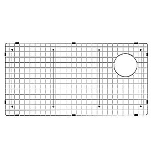 KRAUS KBG-GR2814 Bellucci Series Stainless Steel Kitchen Sink Bottom Grid with Soft Rubber Bumpers for 33-inch Kitchen Sink