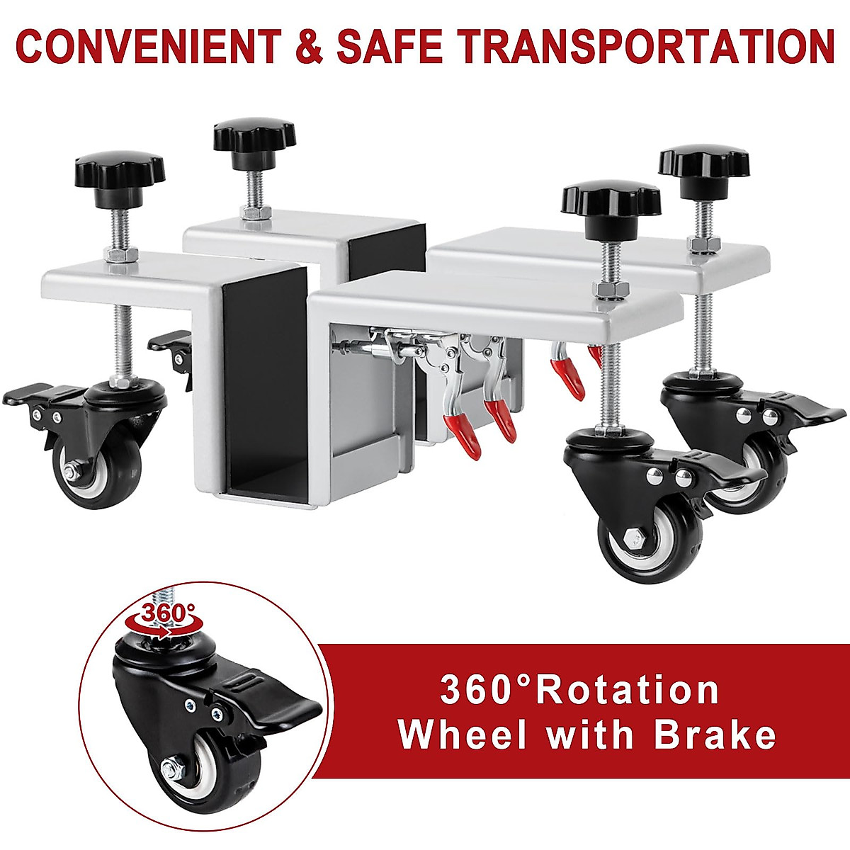 KodMtiz Door Installation Kit, Heavy Duty Door Board Dolly for 1-3/8" and 1-3/4" Pre-Hung, Slab, and Front Doors, Stainless Steel Installation Tool Kit for Commercial & Residential Use