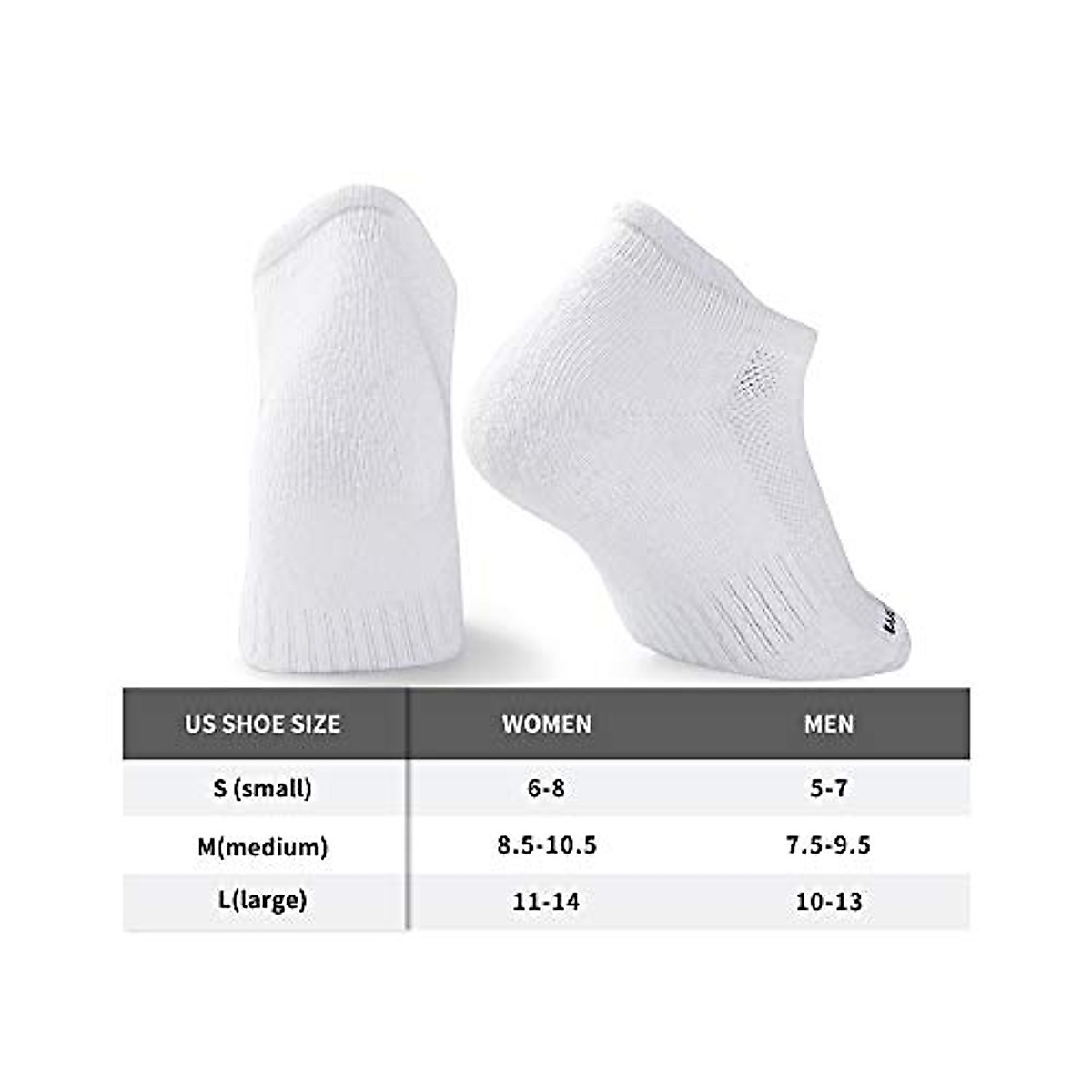 Wonder Young Mens Ankle Athletic Socks Cotton Mesh Cushioned Running Low Cut Tab Socks 6 Pairs