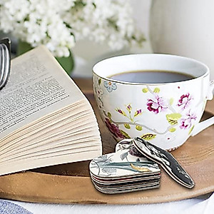 Leather Heart Bookmark,6PCS Corner Bookmarks Cute Flower Page Book Marks Handmade Reading Accessories for Women Kids Book Lovers