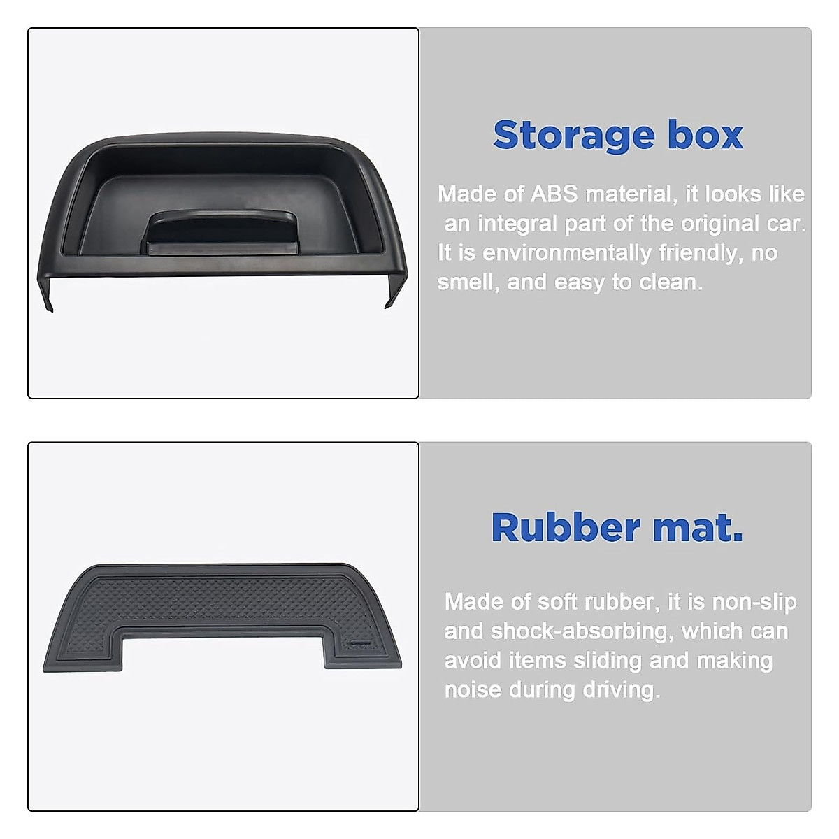 Carwiner Center Console Dash Storage Tray for 2021-2025 Ford Bronco Sport CX430 Console Dashboard Organizer with Cellphone Holder Storage Box Insert Accessories