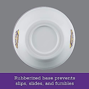 College Kitchen Collection LSU Serving Party Bowls / Mixing Bowls Set / Food Appetizer Serveware - 4 Piece, White