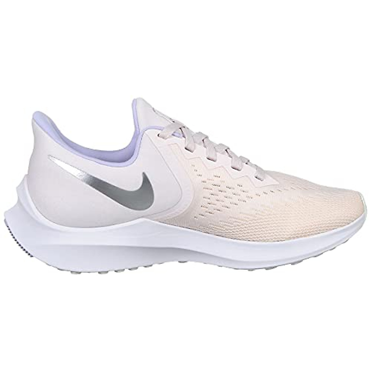 Nike Womens Zoom Winflo 6 Running Trainers CK4475 Sneakers Shoes (UK 5 US 7.5 EU 38.5, Pale Pink Metallic Silver 600)