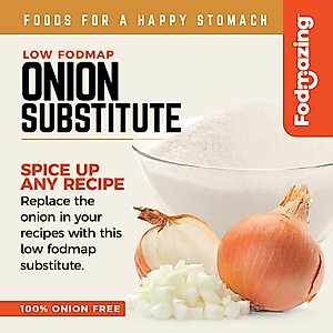 Fodmazing Onion Replacer Substitute, Low FodMap Onion Replacement, IBS Friendly, Non-GMO, Fat-Free, Great for Meals and Snacks (20 Servings)