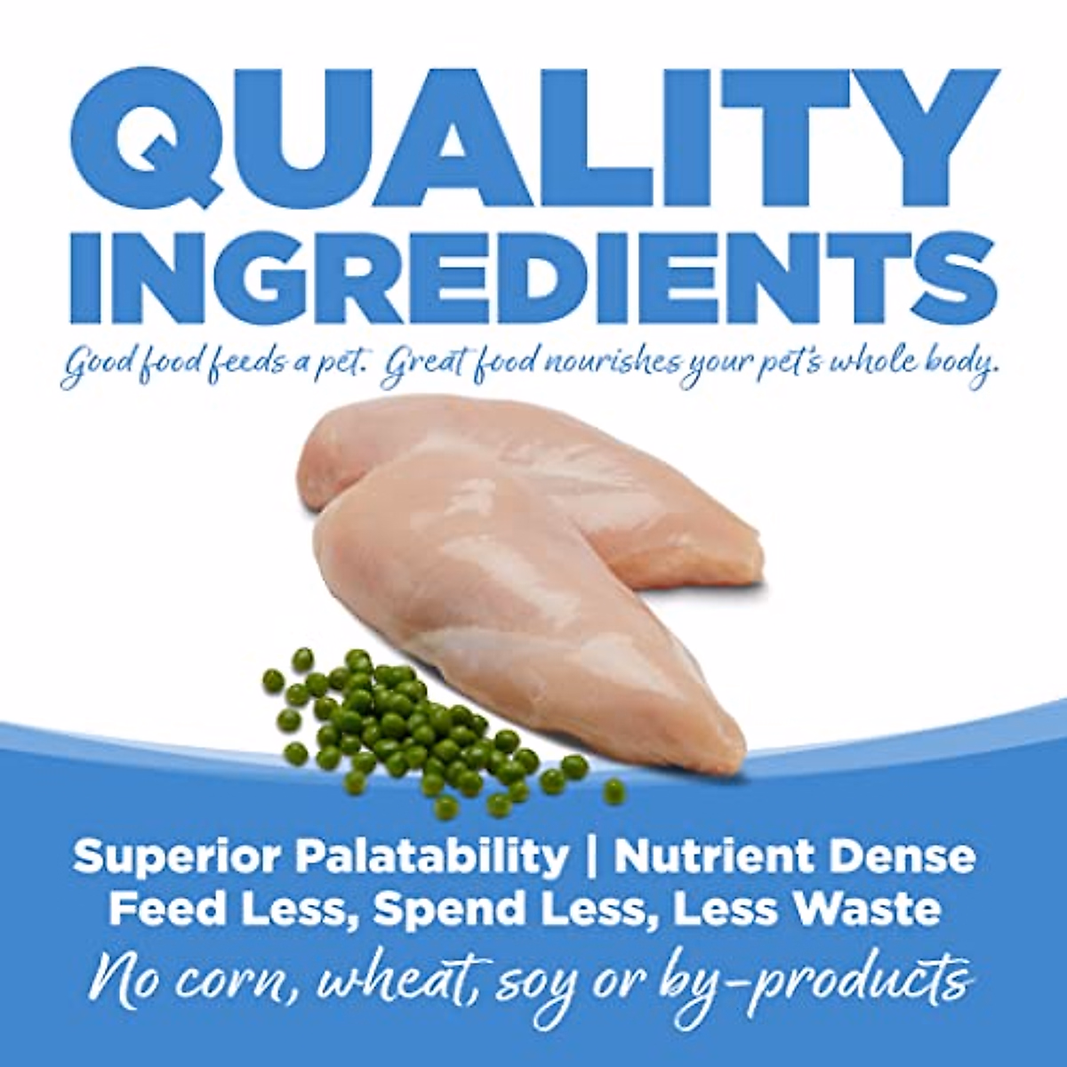 NutriSource Pure Vita Grain-Free Cat Food, Made with Chicken and Peas, 15LB, Dry Cat Food