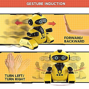 AONGAN Robot Toys, Remote Control Robot, Gesture Sensing Intelligent Programming, Rechargeable for Kids 8-10 Years Boys Girls