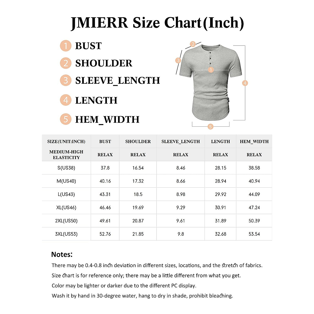 JMIERR Mens Muscle Slim Fit Button Henley Shirts Summer Crewneck Short Sleeve Longline Fitted T-Shirt Gym Workout Athletic Tees Shirt for Men, L, Orange