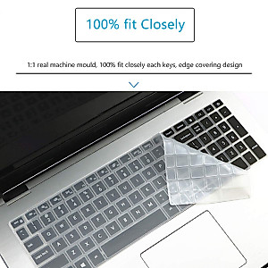 Keyboard Cover for Dell Gaming G15 5510 5515 5520 5521 5525 5530 5535, Inspiron 15 17 7706 7790 7791 7500 7501 7506 7590 7591 3501 3505 3502 5501 5502 5505 5508 5509 5584 5593 5593 5598, Vostro 15