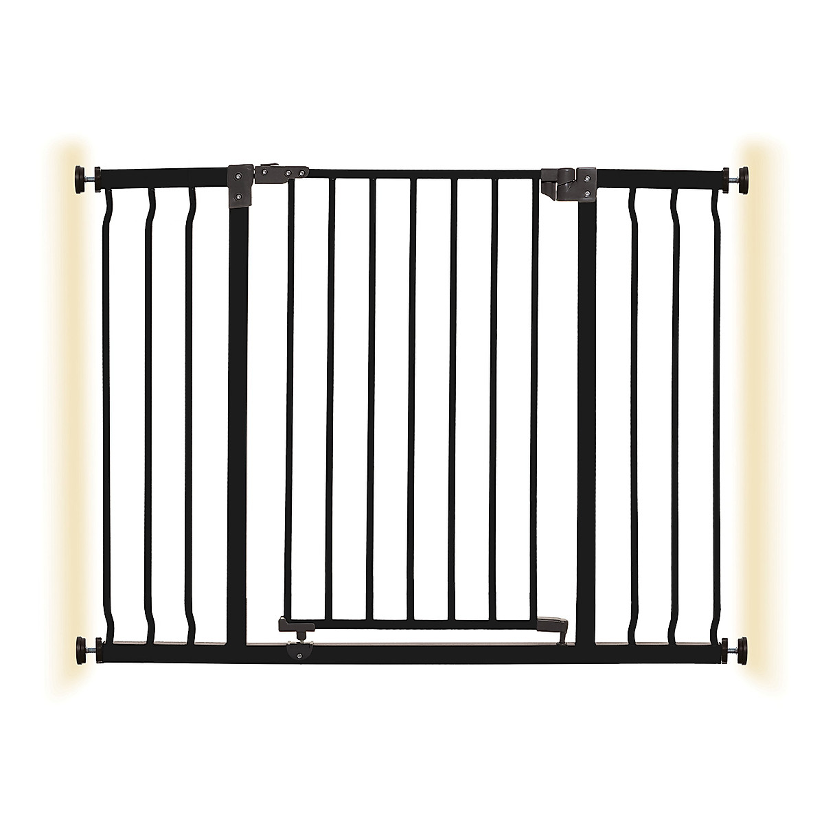 Dreambaby Liberty Security Baby Safety Gate - with Smart Stay Open Feature - Fits Openings 39-42 inches Wide - Black - Model L920BB