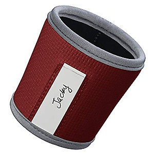Beautyflier 8pcs Anti-Slip Embossed Neoprene 3mm Thick Collapsible Heat Resistant Coffee Cup Insulated Sleeve for Coffee/Tea/Cold Drinks (Multicolor embossed)