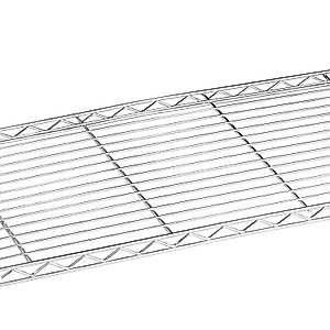 Whitmor Supreme Garment Rack - Double Shelf Rolling Clothes Organizer - Chrome