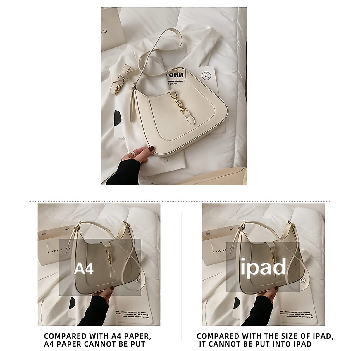 LINGXIYA Crossbody Bags for Women Trendy Design Soft Leather Women's Purses Women Handbags Women Shoulder Bag Clutch Handbag