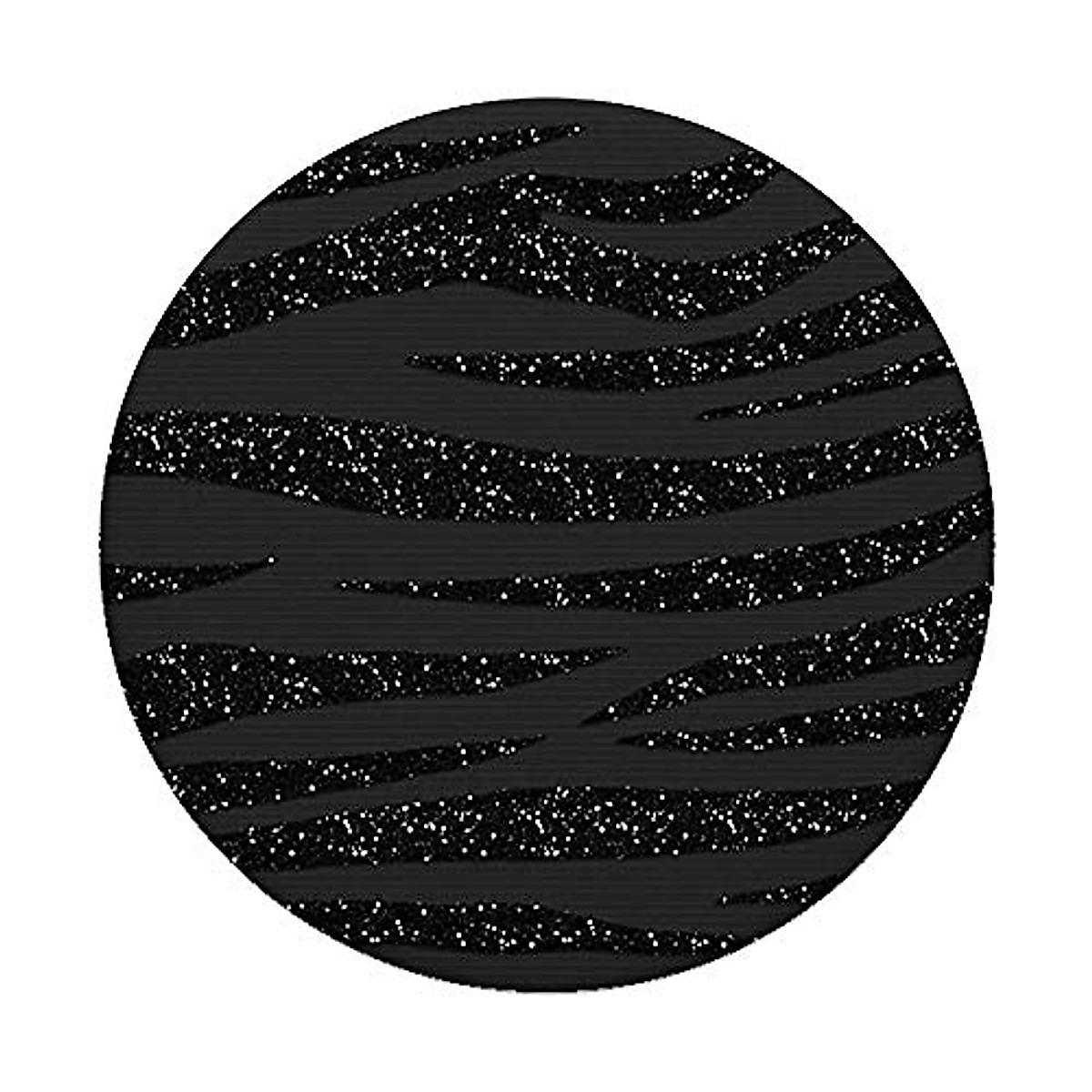 Black Zebra Pattern PopSockets Grip and Stand for Phones and Tablets