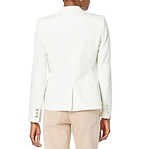 Tommy Hilfiger Women's Blazer – Business Jacket with Flattering Fit and Single-Button Closure, Ivory, 12