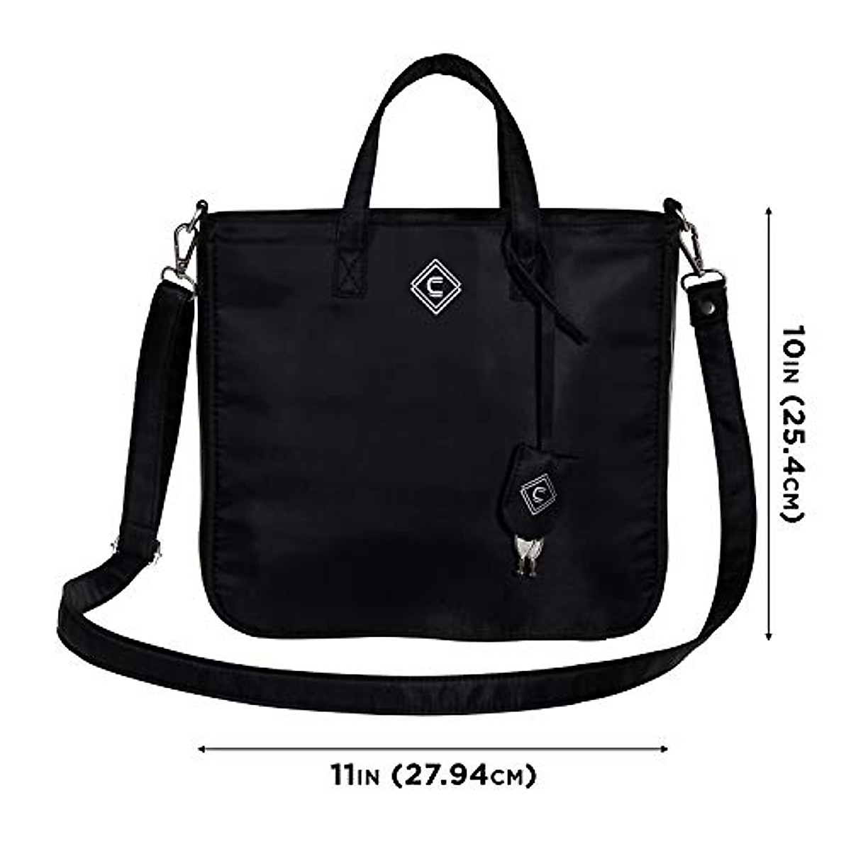 Allen Company Girls with Guns Casual Adventure Cross-Body Purse, Lockable Concealed Carry Tote, Ambidextrous Handbag, Black