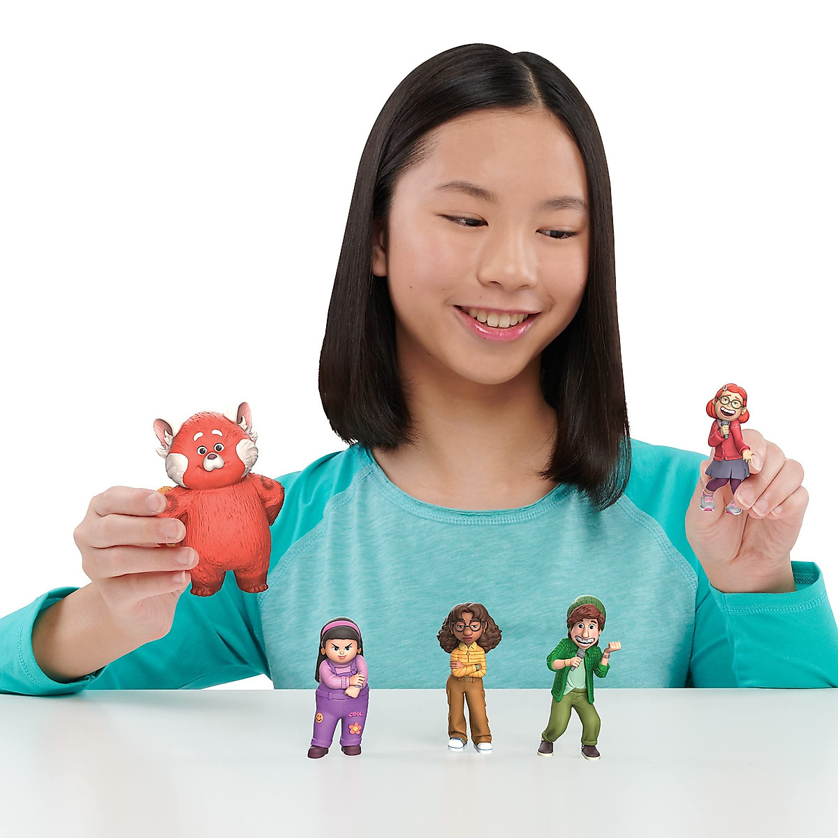 Just Play Disney and Pixar Turning Red 5-Piece BFF Collectible Figure Set 3-Inches High, Officially Licensed Kids Toys for Ages 3 Up