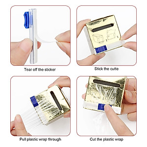 AHIER Disposable Eyebrow Tattoo Plastic Wrap Preservative Film for Eyebrow Lips Permanent Make Up Supplies Wrap Cover Tape Roll (1 Pack)