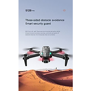 Drone with Camera for Begginers, Kids and Adults, Dual Video Camera 4KHD with Long Lasting Battery, Mobile Phone Connection, APP Control, Quadcopter Helicopter, Auto Hover, One Key Start , Kids Toy. Mini Drone S128