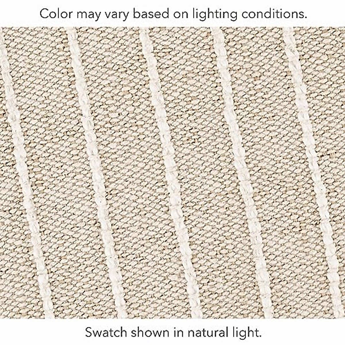 Nate Home by Nate Berkus Textured Cotton Decorative Throw Pillow | Modern Decorative Cushion for Couch, Chairs, or Bedroom from mDesign - Square Size 20" x 20", Natural (Taupe)