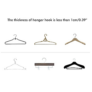 Bticx Clothes Hanger Connector Hooks,10 Pcs Mini Cascading Connect Hooks for Wardrobe Closet Storage Organzier Hook Linking - Space Saving Closet, White